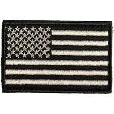 MORALE FLAG PATCHES - US Flag (Black) | Alazame Kuwait